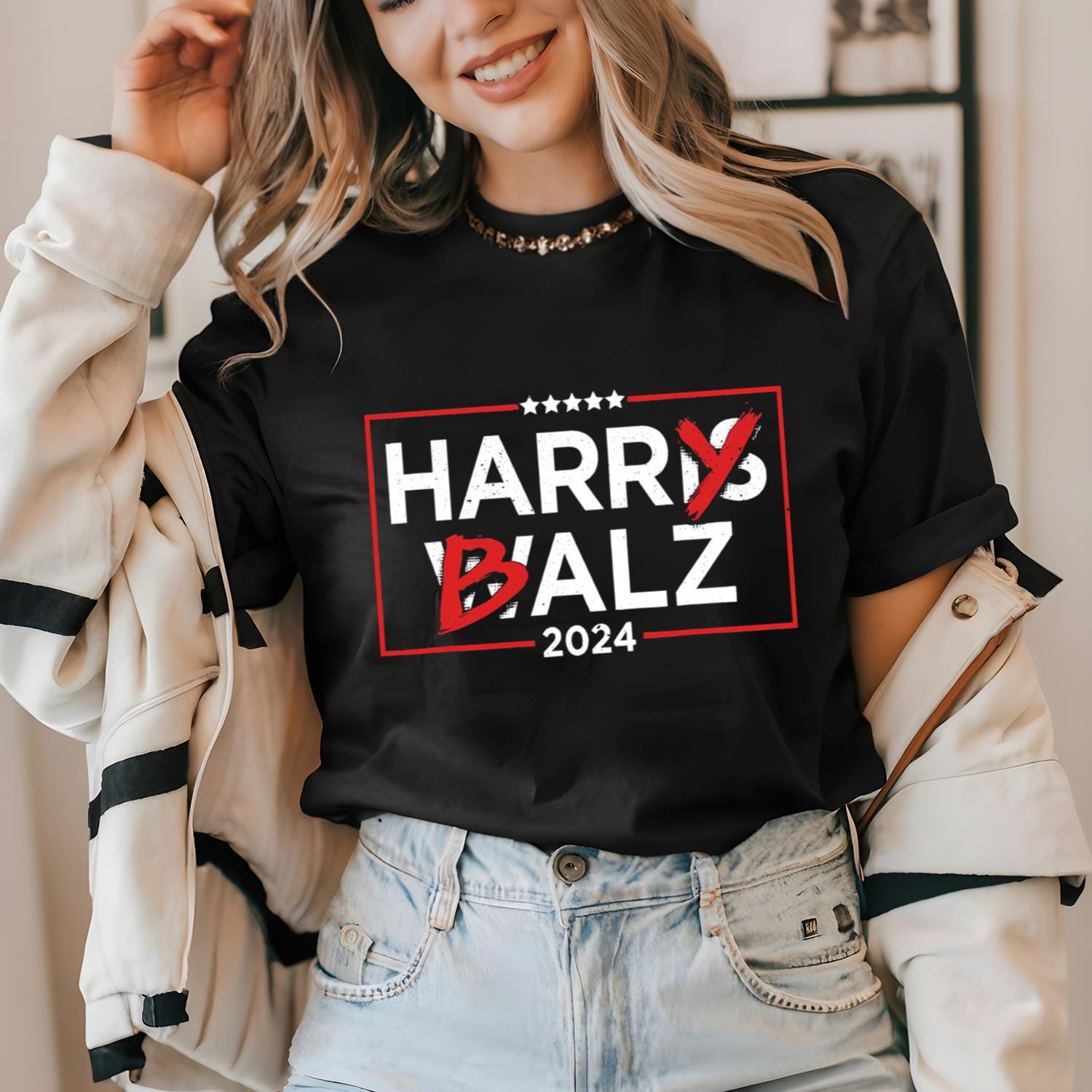 Funny Harris Walz 24 Harry Balz Png, 2024 Meme Democratics Vote Png ...
