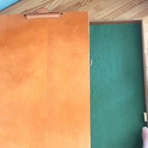 Wooden Vintage Legal Size Clipboard With Drawer- Wooden Clipboard- Art ...