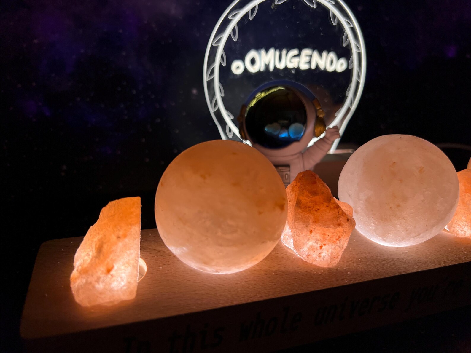 Black Friday 2025 Natural Himalaya Salt Rock Chakra Galaxy Moons and ...