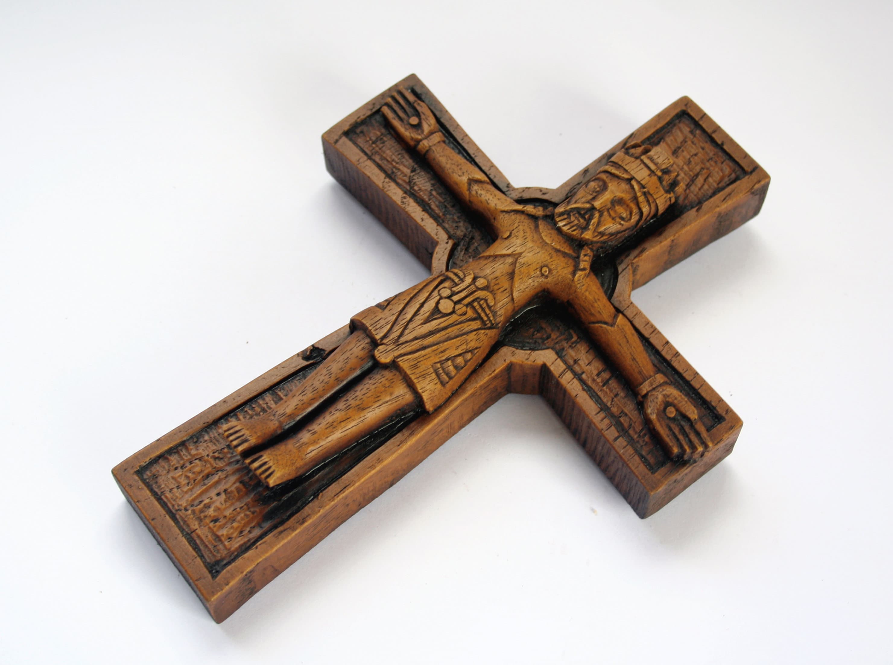 Viking Crucifix Reproduction Carving Pagan Christian Cross Norse Ragnar ...