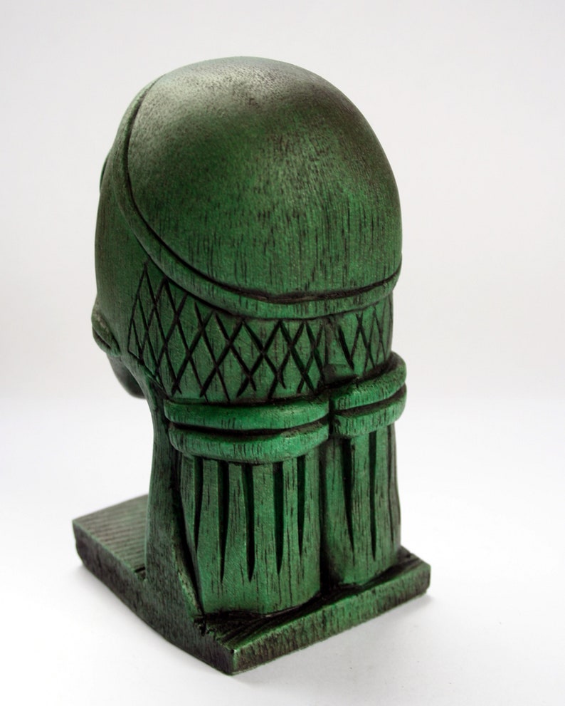 Viking Head Reproduction Oserberg Cart Museum Ornament Carved Norse ...