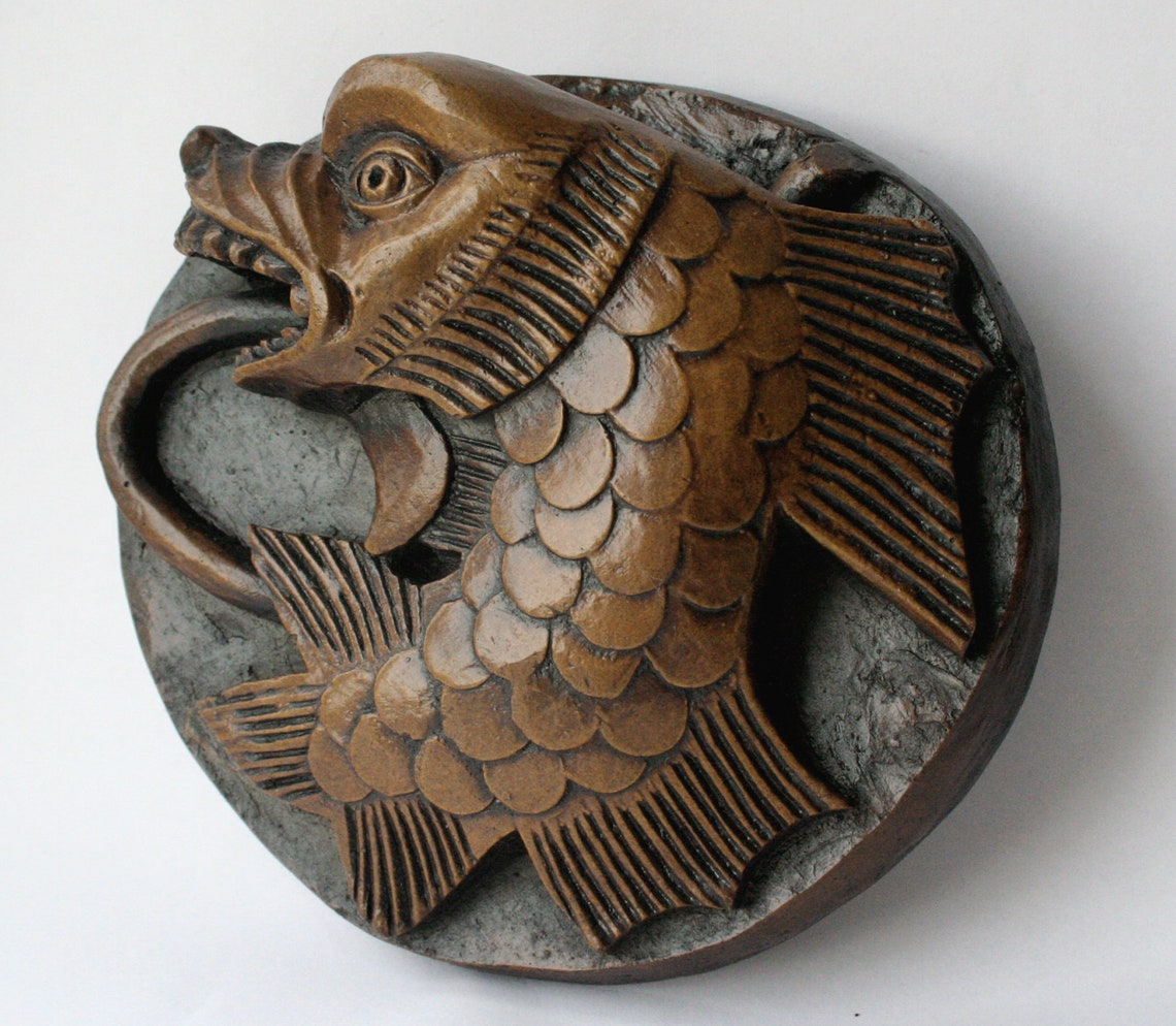 The Ludlow Dolphin Reproduction Medieval Misericord Carving. | Etsy