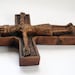 Viking Crucifix Reproduction Carving Pagan Christian Cross Norse Ragnar ...