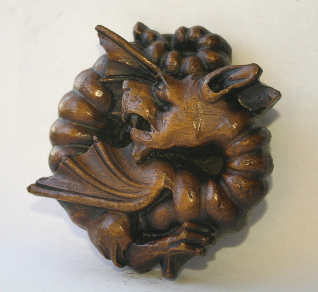 Dragon -reproduction Medieval Misericord Carving. - Etsy