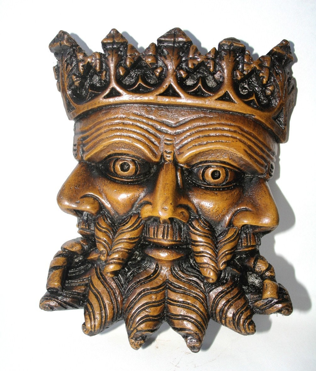TRINITY Face English Medieval Reproduction Carving - Etsy