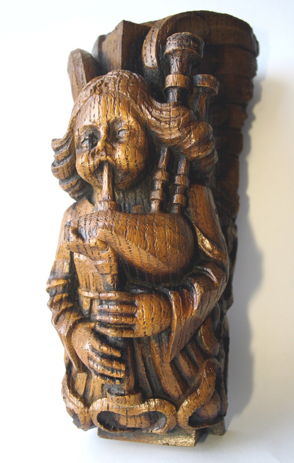 Angel Playing Bagpipes Reproduction Edwardian Carving - Etsy