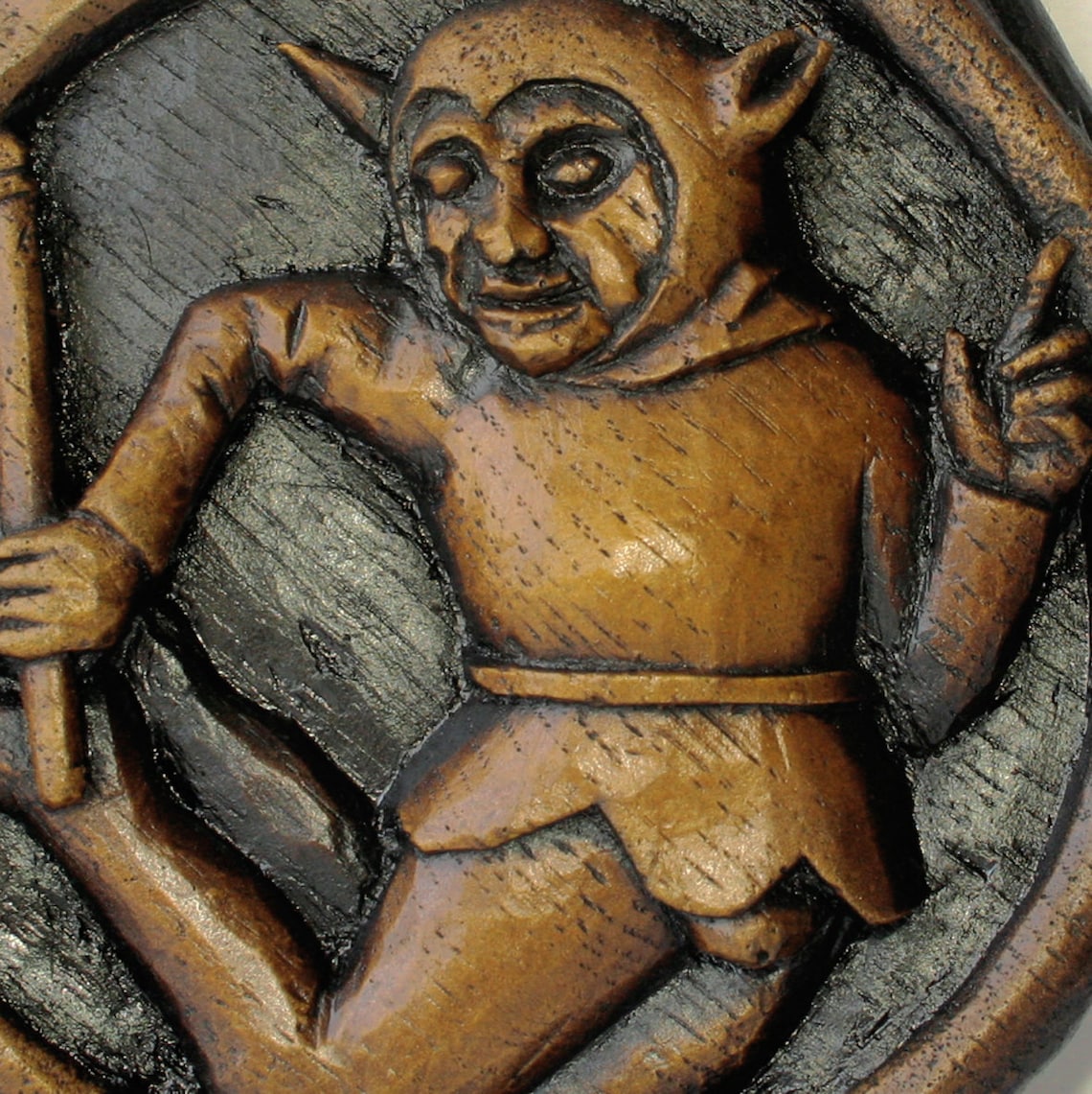 Dancing Jester reproduction Medieval Misericord Carving. - Etsy