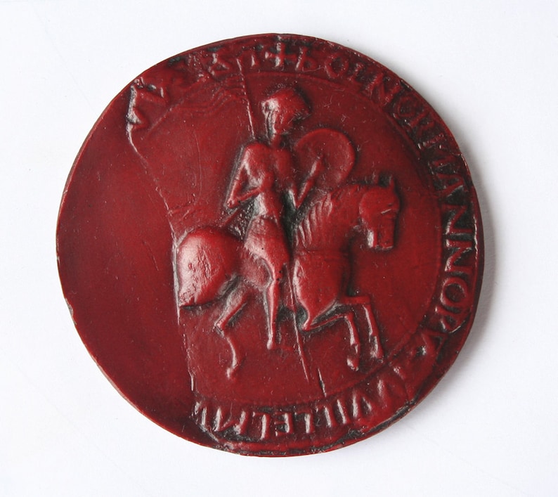 King William 1st (william the Conqueror) Official Wax Seal in Red ...