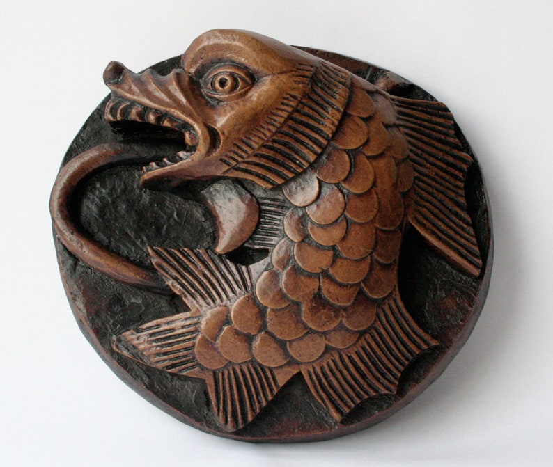 The Ludlow Dolphin Reproduction Medieval Misericord Carving. | Etsy