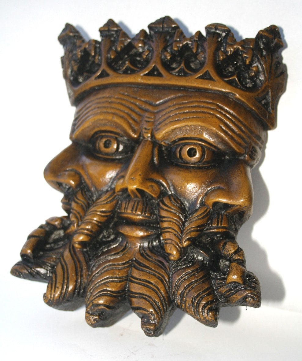 TRINITY Face English Medieval Reproduction Carving - Etsy