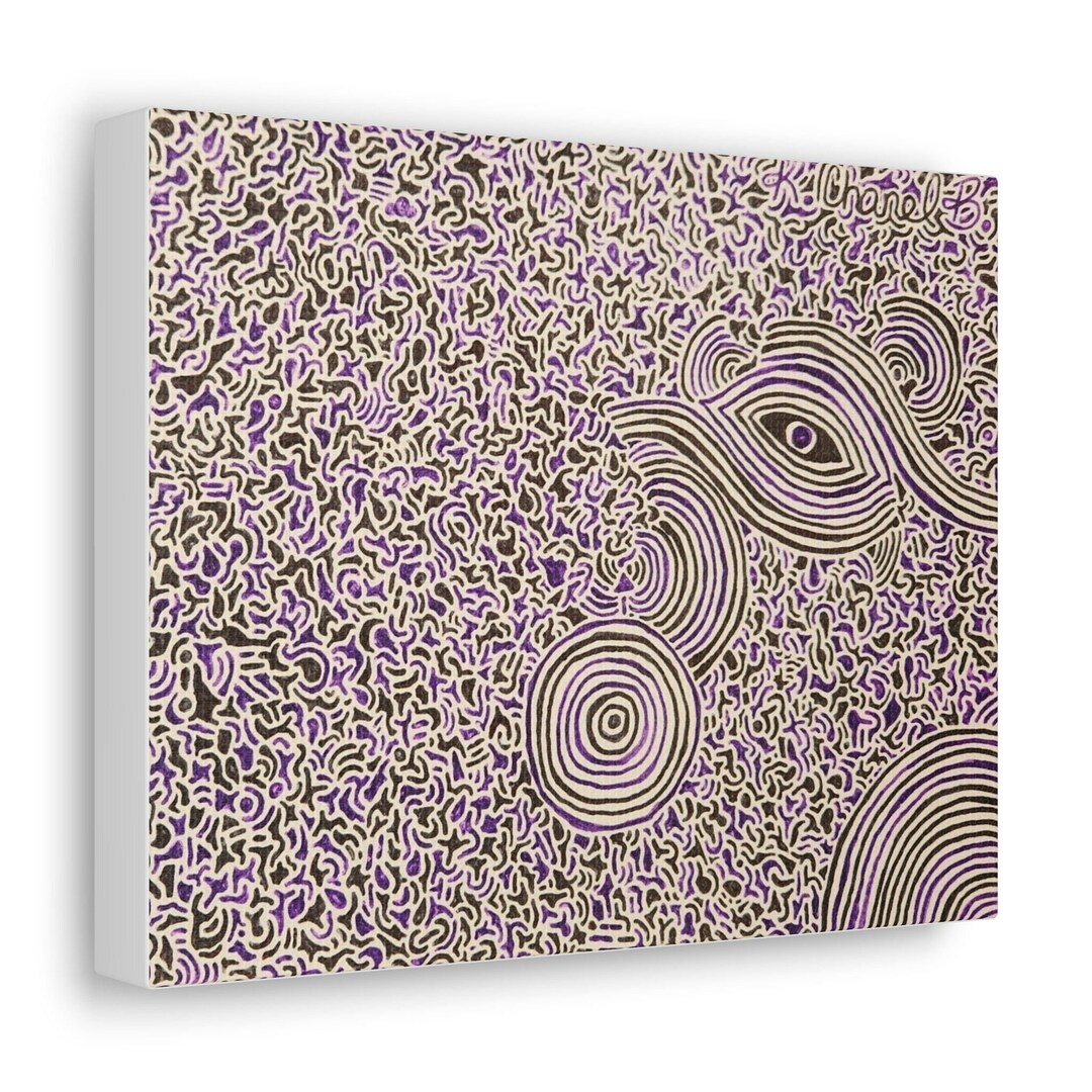 Spooky SZN Abstract Canvas - Wall Art, Gallery Wrap, Halloween Home ...