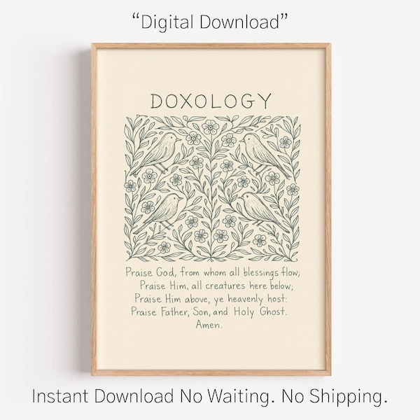 Doxology Print - Etsy
