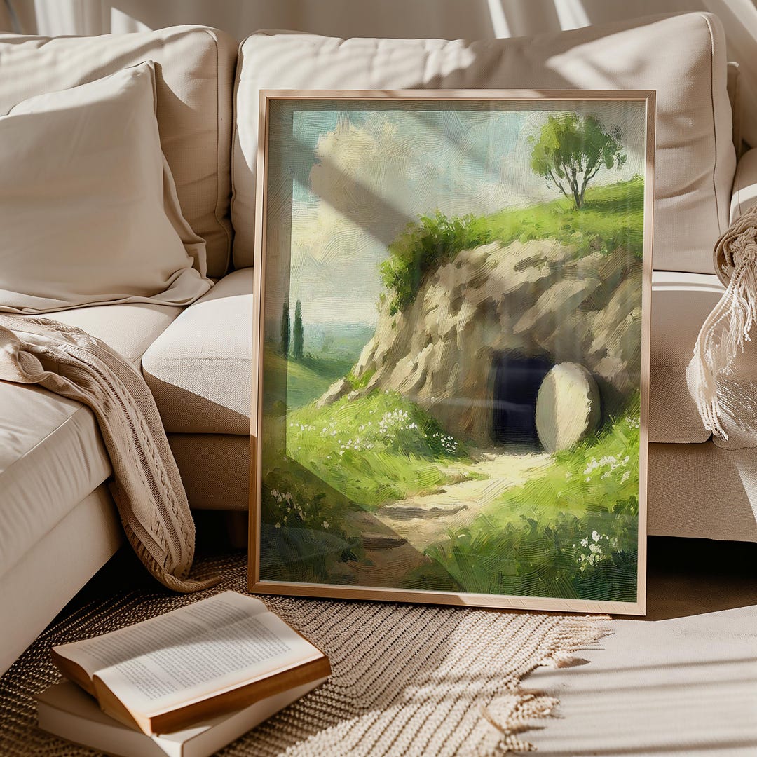 Religious Easter Artwork, PHYSICAL PRINT!, Bible Sketches, Abstract Art ...