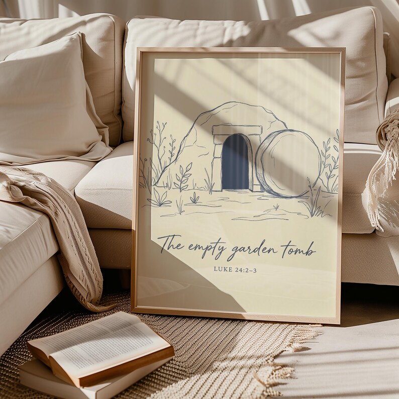 He is Risen, Empty Tomb, Easter Decor (digital Download) - Etsy