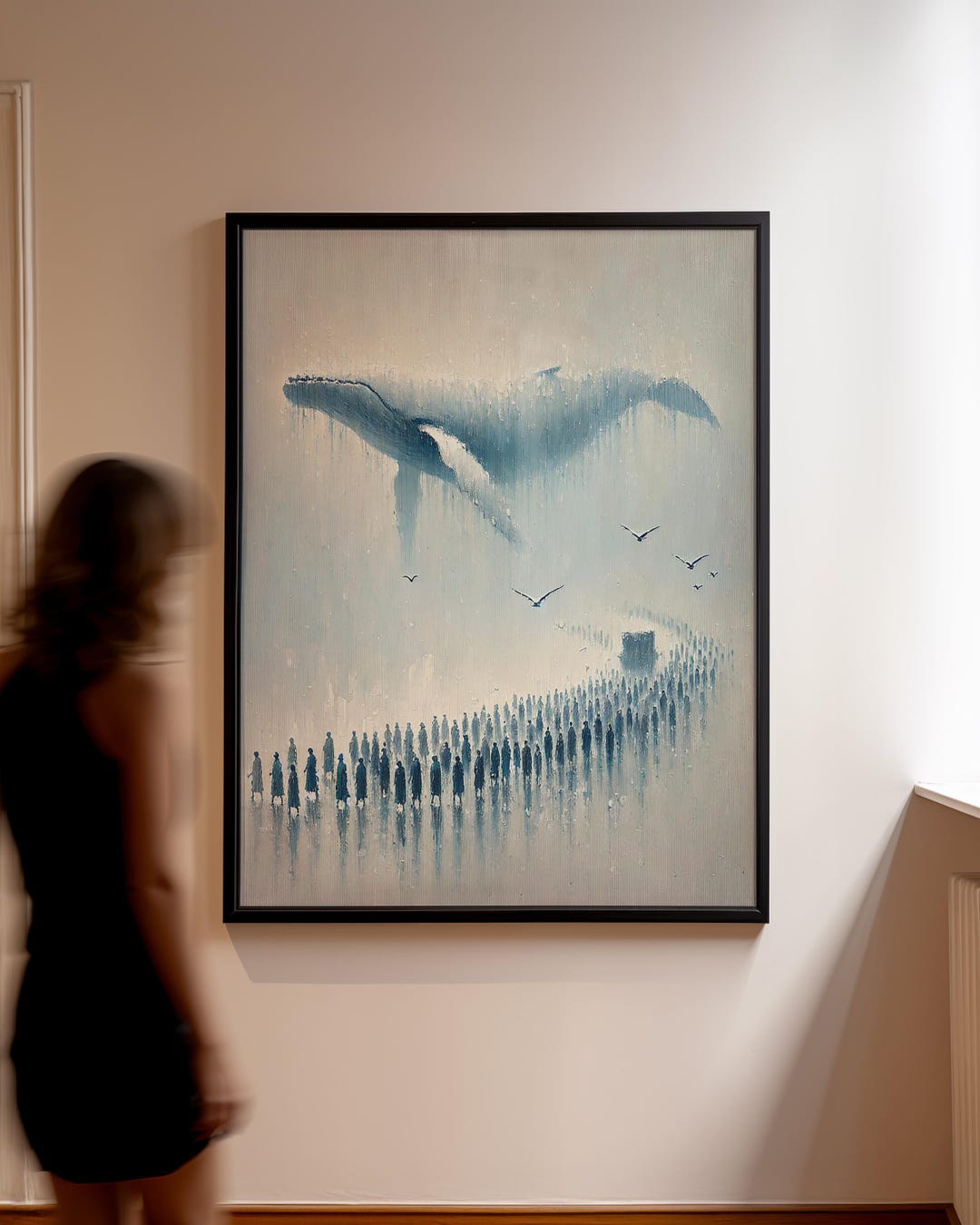 Exodus Crossing: Physical Print of Moses Parting Egypt, Abstract Art of ...