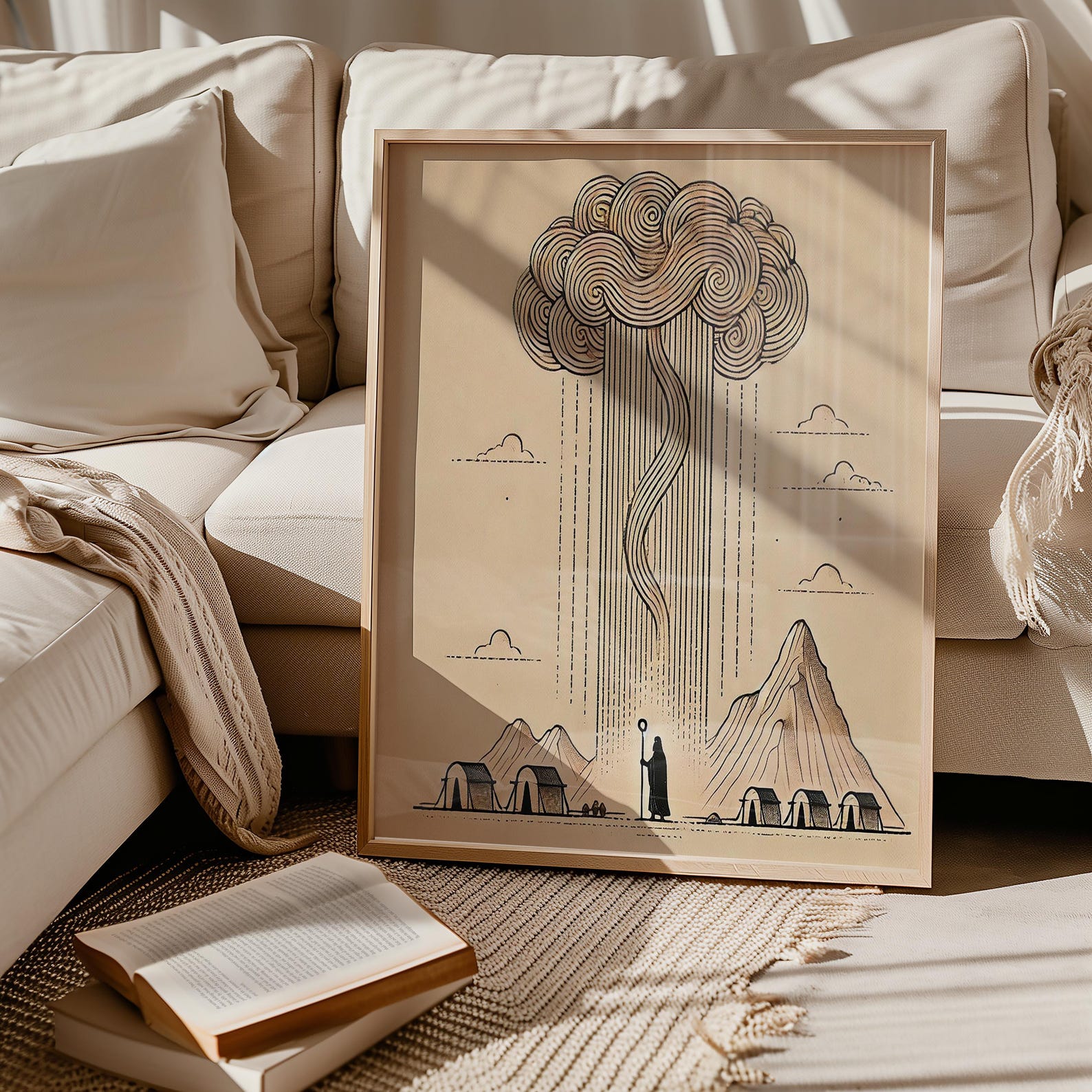 Elijah on Mount Carmel, PHYSICAL PRINT!, Burnt Offering, Prophet Elijah ...