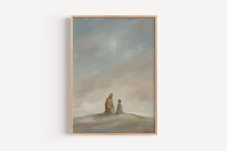 Abraham and Isaac Wall Art, Christian Printable Decor, Bible Verse ...