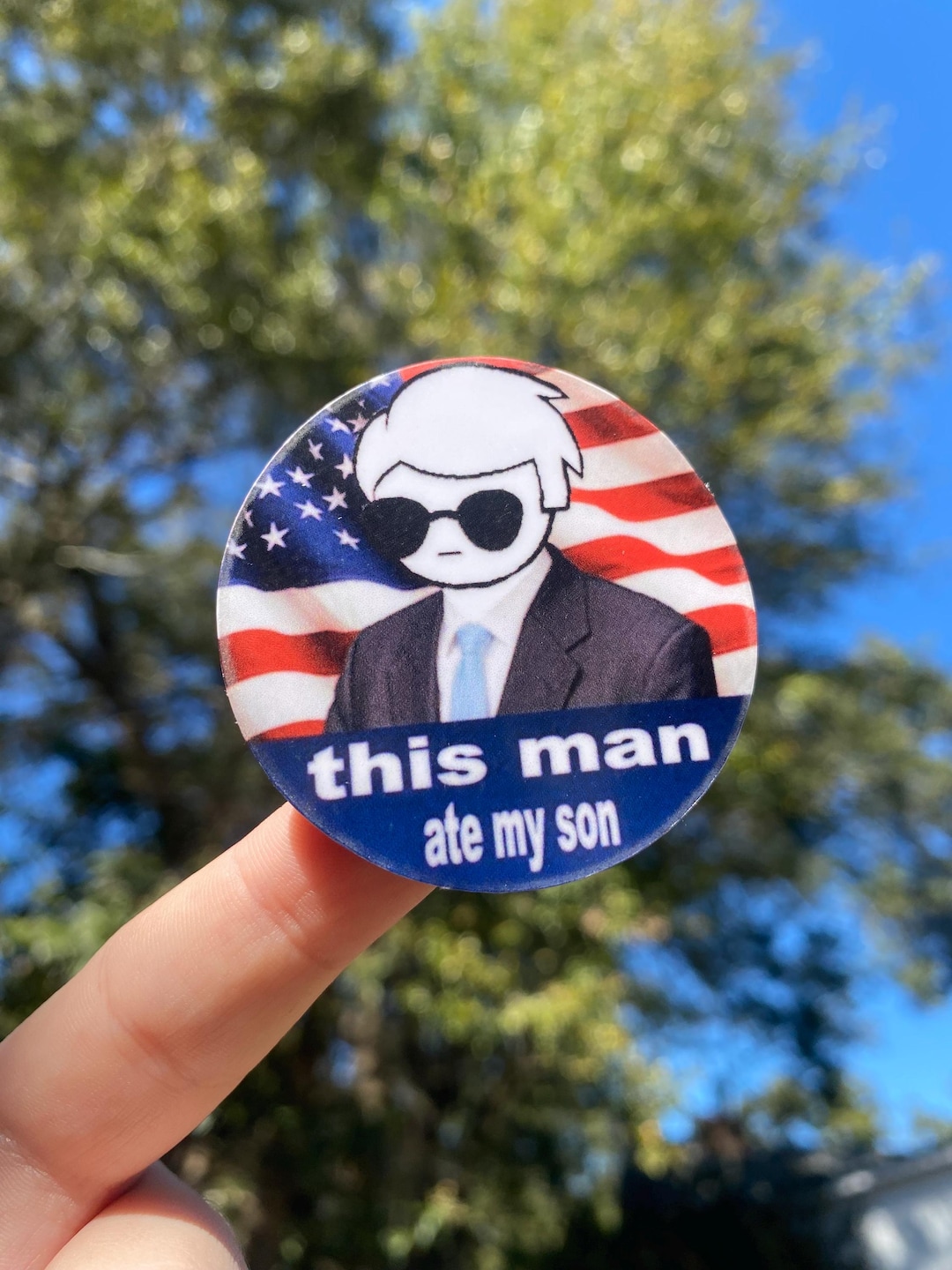 Dave Strider “this Man Ate My Son” Sticker - Etsy