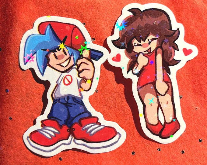 Friday Night Funkin FNF Stickers and Buttons - Etsy