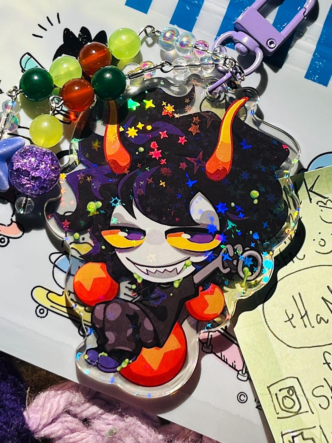 Gamzee Acrylic Keychain - Etsy