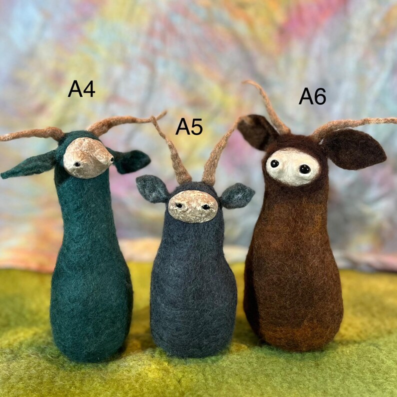 Ready to Ship! Wet Felted Plush Art Doll, Handmade, Sculpted, Clay Face ...