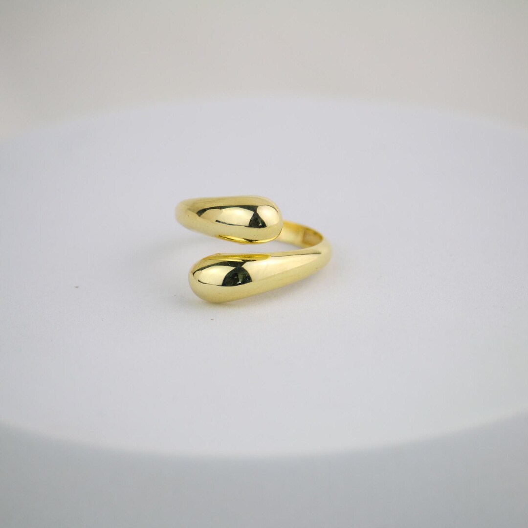 925 Sterling Silver Water Drop Ring | Bubble Ring | Gift for Her ...