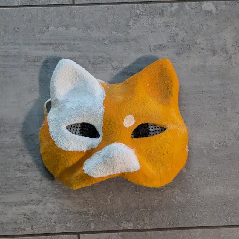 Orange Cat Mask Therian - Etsy