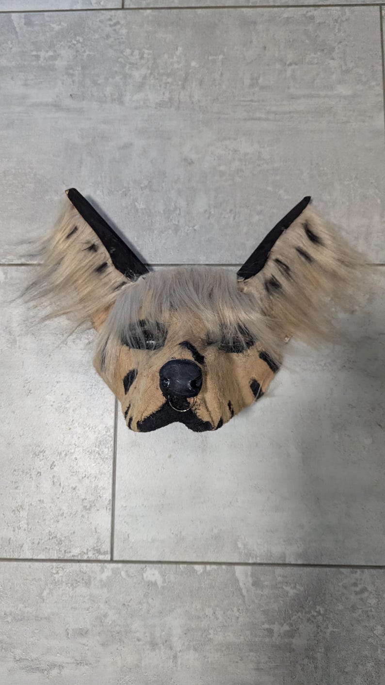 Striped Hyena Mask - Etsy
