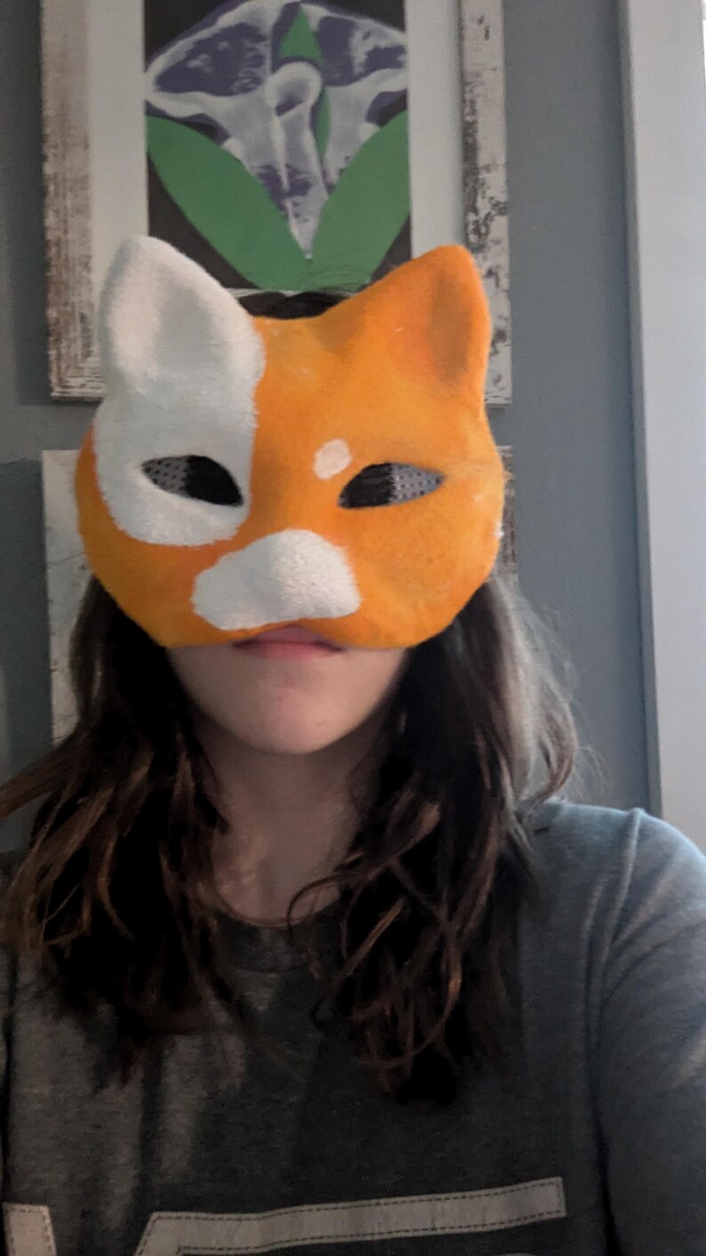 Comfy Orange Cat Therian Mask - Etsy