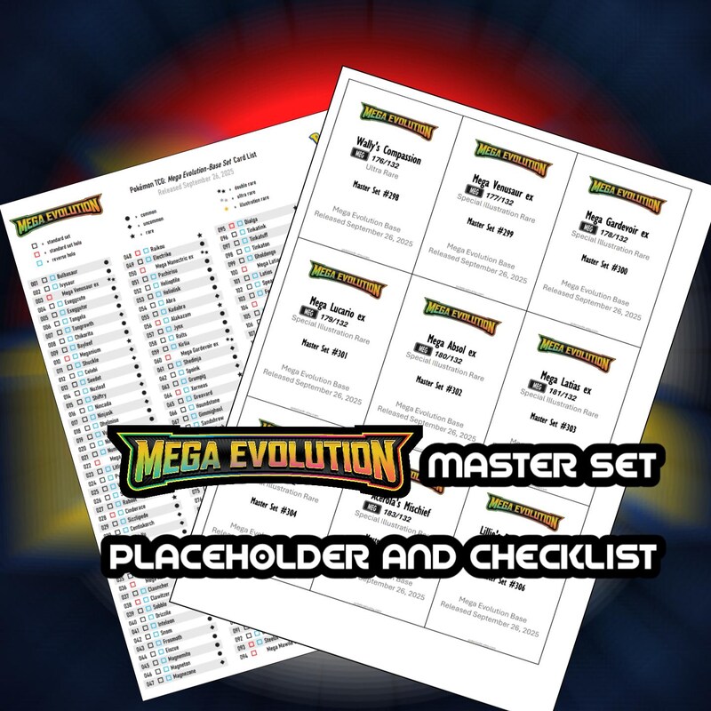 Mega Evolution Binders - Etsy