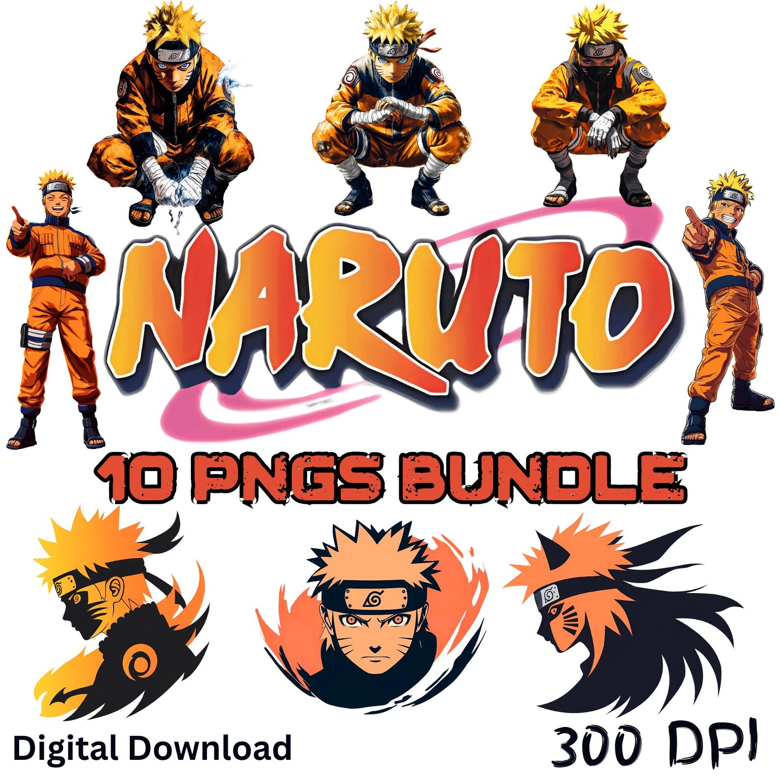 Naruto Png Bundle of 10 Cartoon Png Design Game Png Design Naruto Png ...