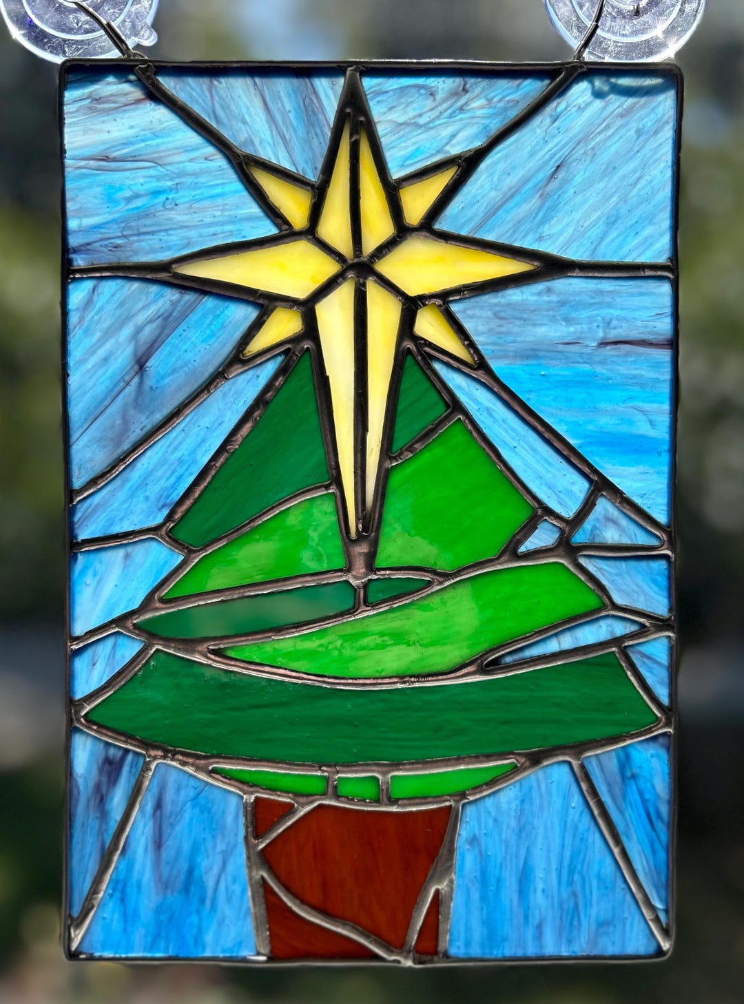 Christmas Tree Suncatcher - Etsy