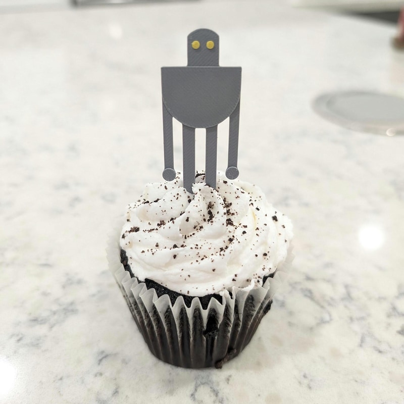 Robot Cupcake Topper - Etsy