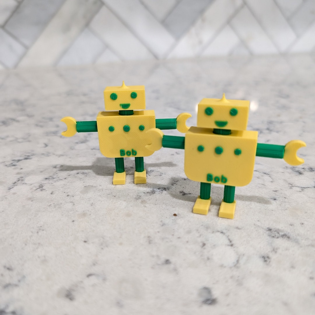 3D Printed Bob and Fred Robot - Etsy