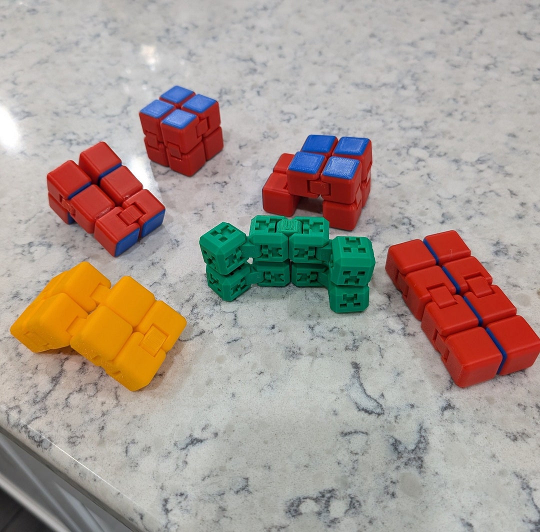 3D Printed Infinity Cubes - Minecraft Infinity Cubes - Colorful ...