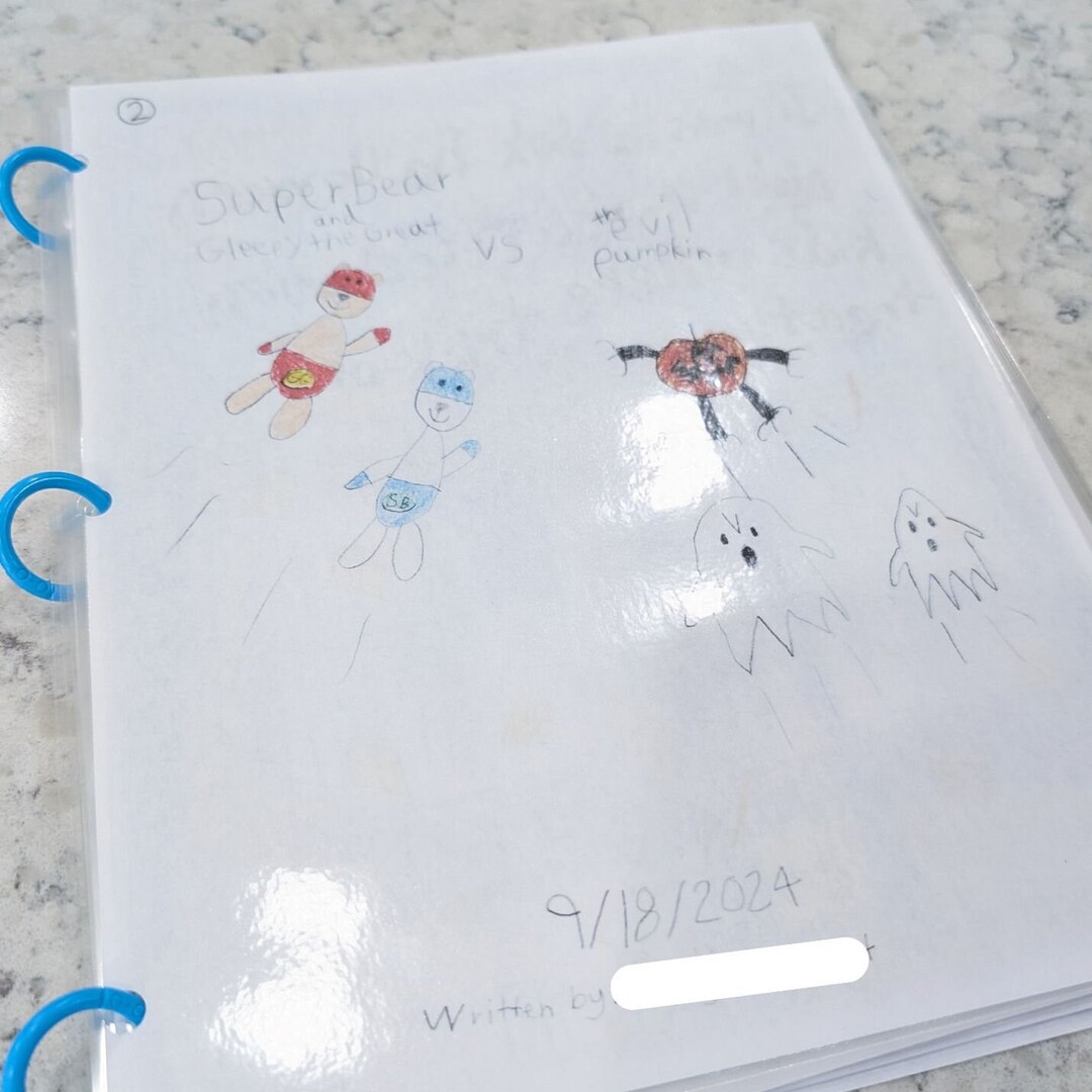 Super Bear and Gleepy the Great Vs the Evil Pumpkin Comic Book - Etsy