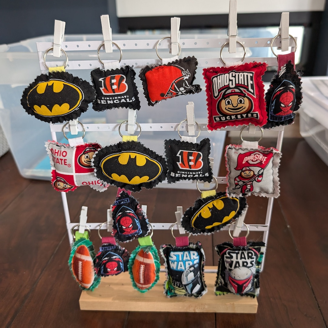 Plush Sewn Character and Team Keychains - Etsy