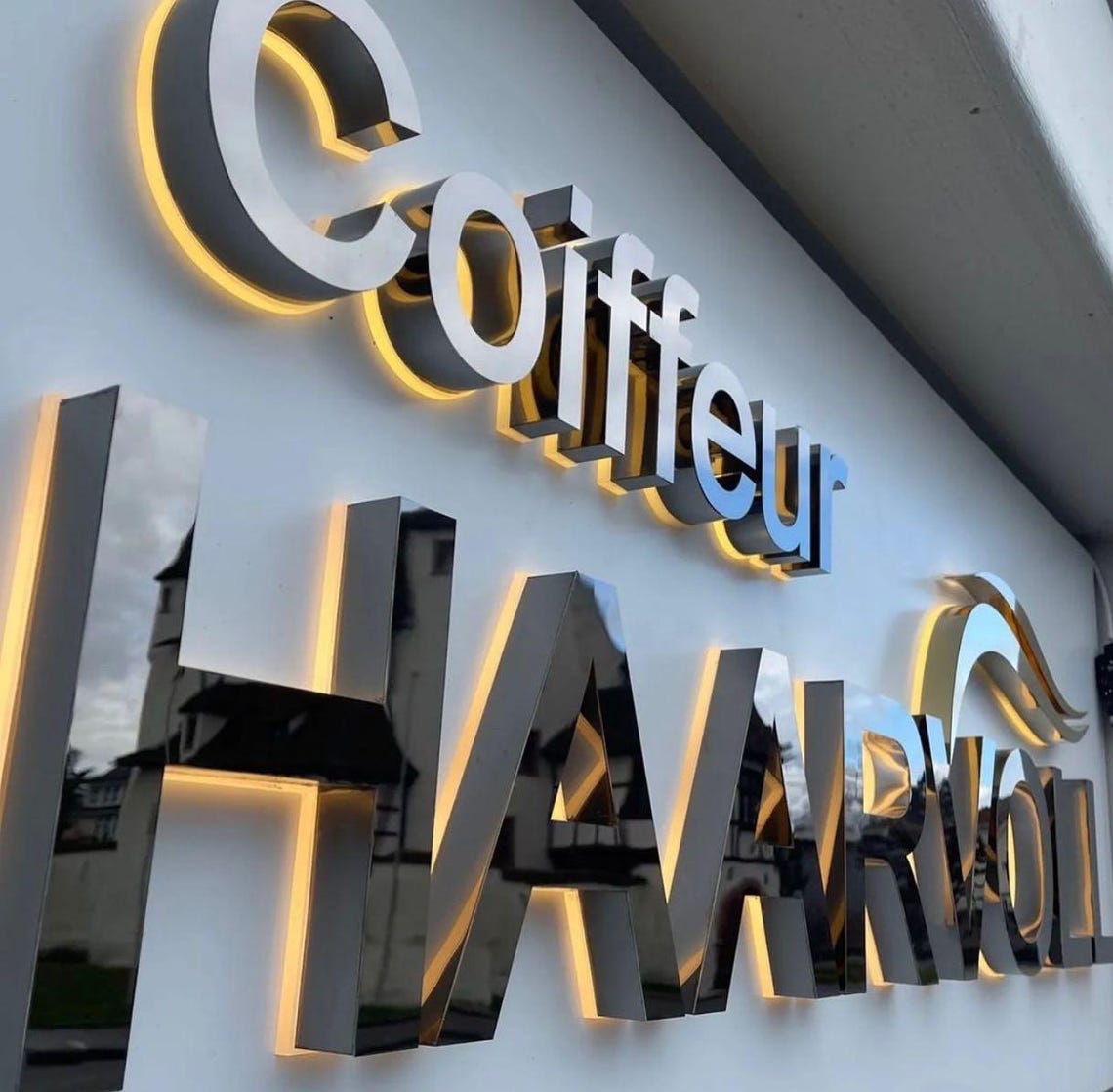 Personalized 3D Business Signage Custom Illuminated Logo Wall Art Eye ...