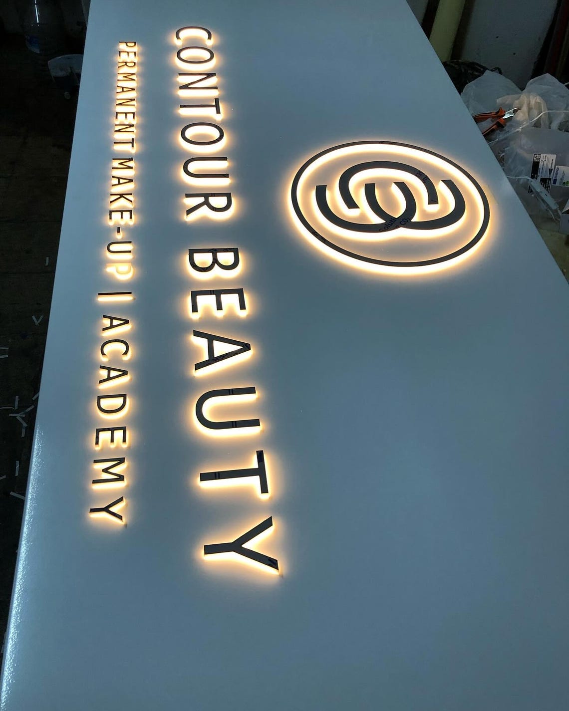 Personalized 3D Business Signage Custom Illuminated Logo Wall Art Eye ...