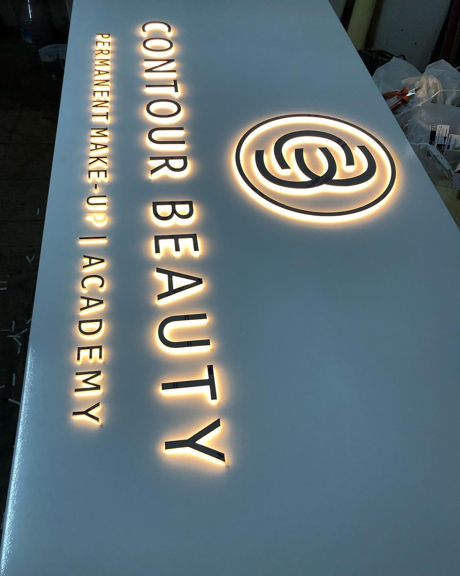 Personalized 3D Business Signage Custom Illuminated Logo Wall Art Eye ...