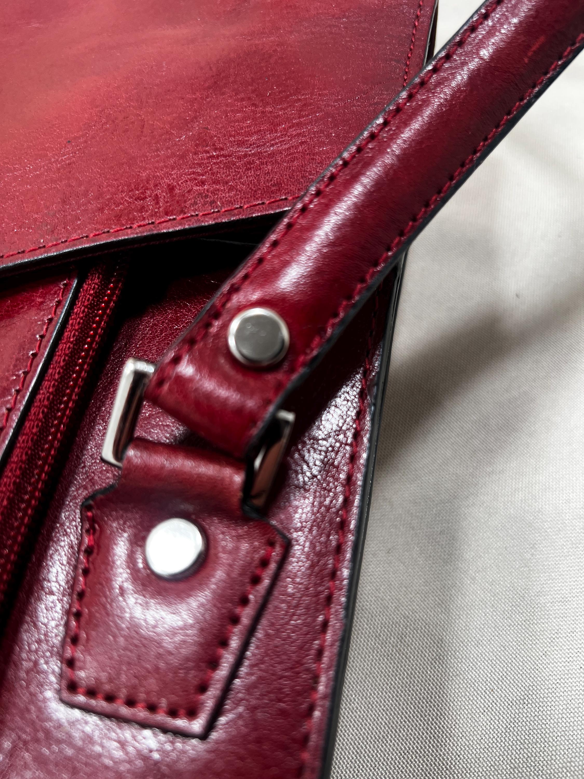 Vintage Wilson's Genuine Leather Oxblood Red Briefcase/laptop Bag ...