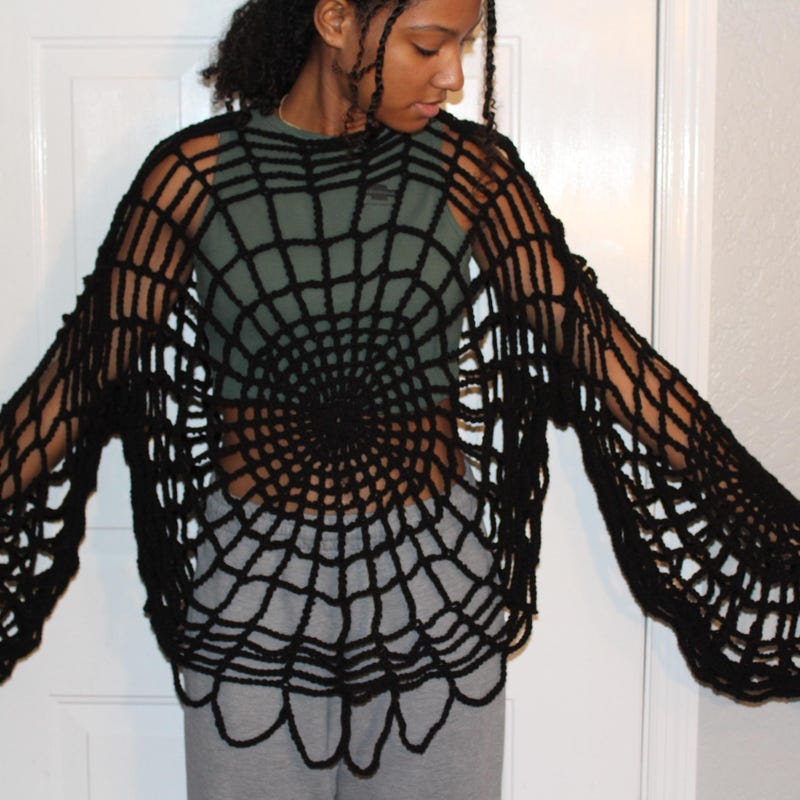 Spider Web Sweater - Etsy