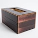 Wine Infused Barrel Oak Tissue Box, Choice of Size - Etsy