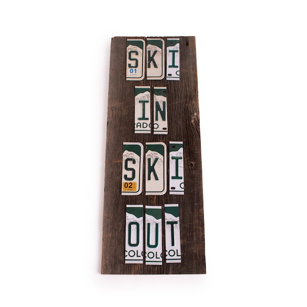 Ski License Plate - Etsy