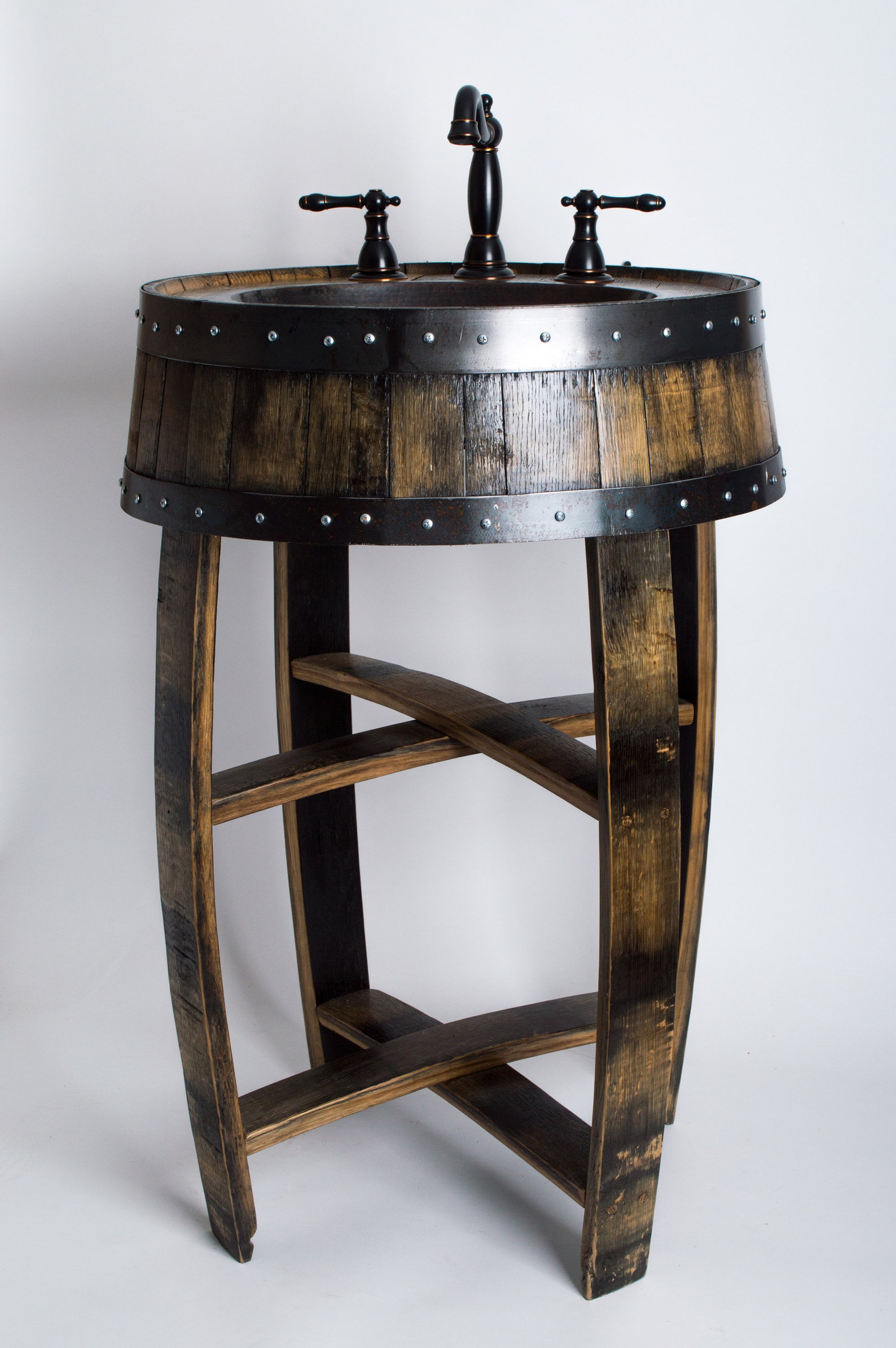 Bourbon Barrel Vanity With Stave Legs - Etsy