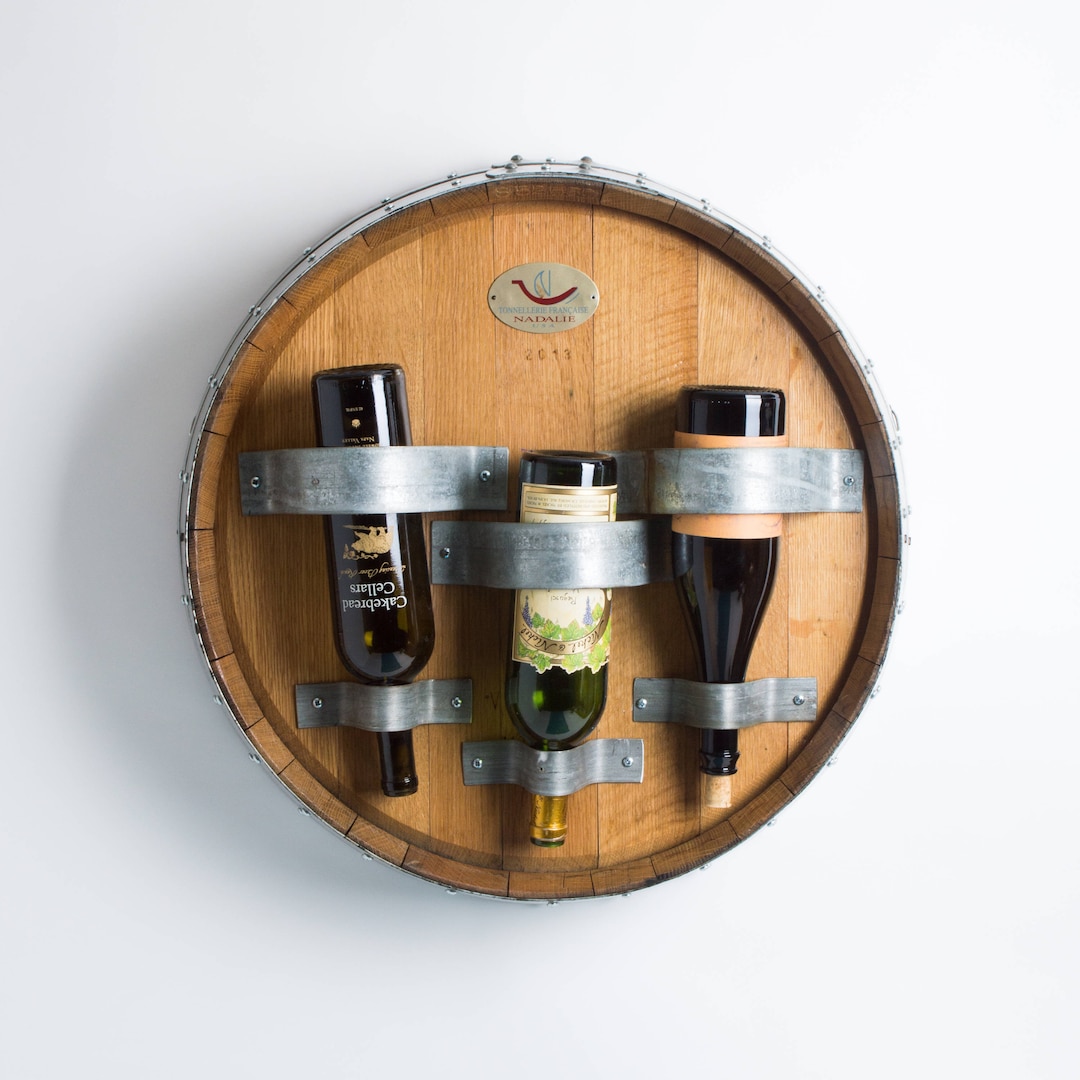 Wine Barrel Top Bottle Holder - Etsy