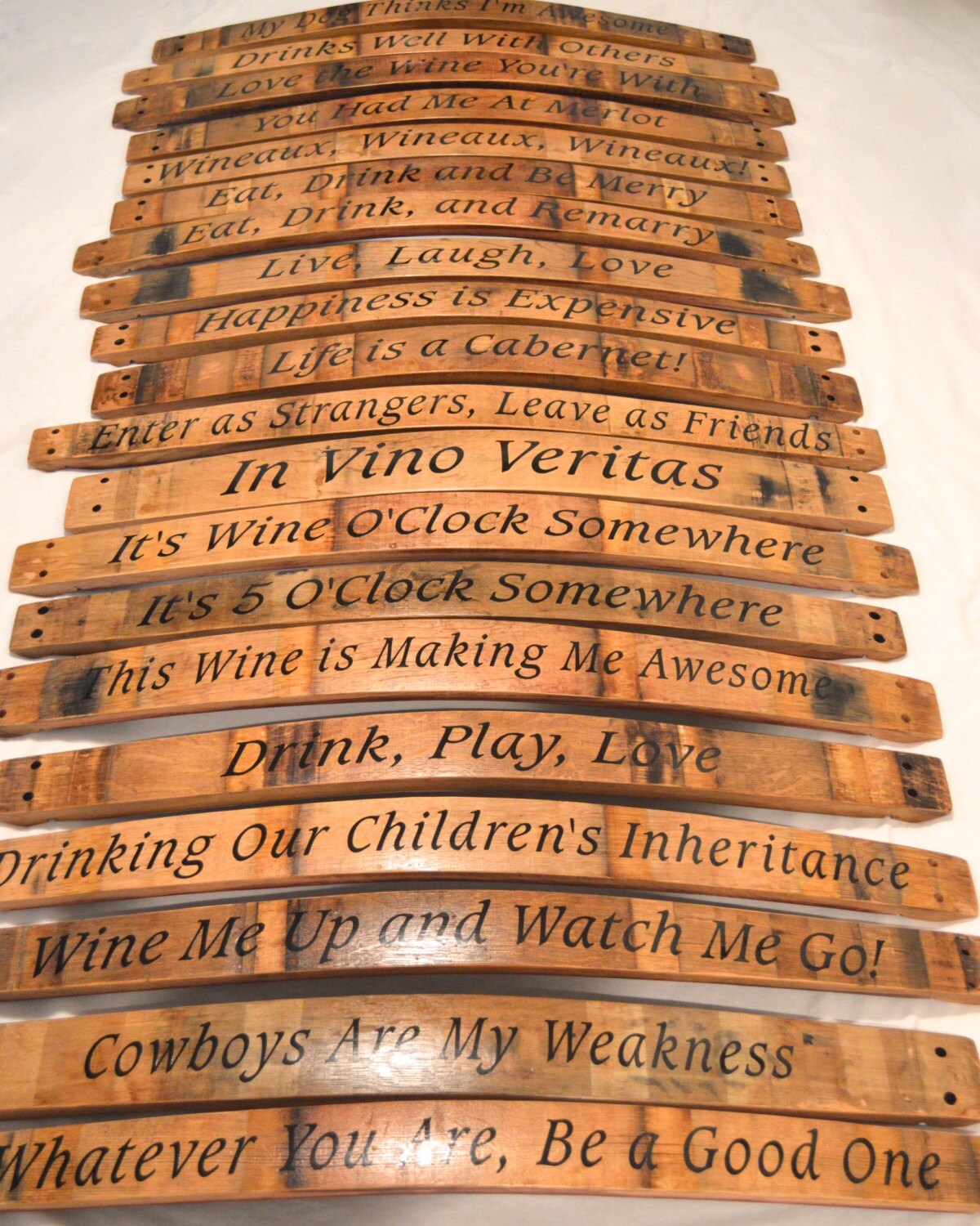 Barrel Stave Cellar Sign--age Improves With Wine - Etsy