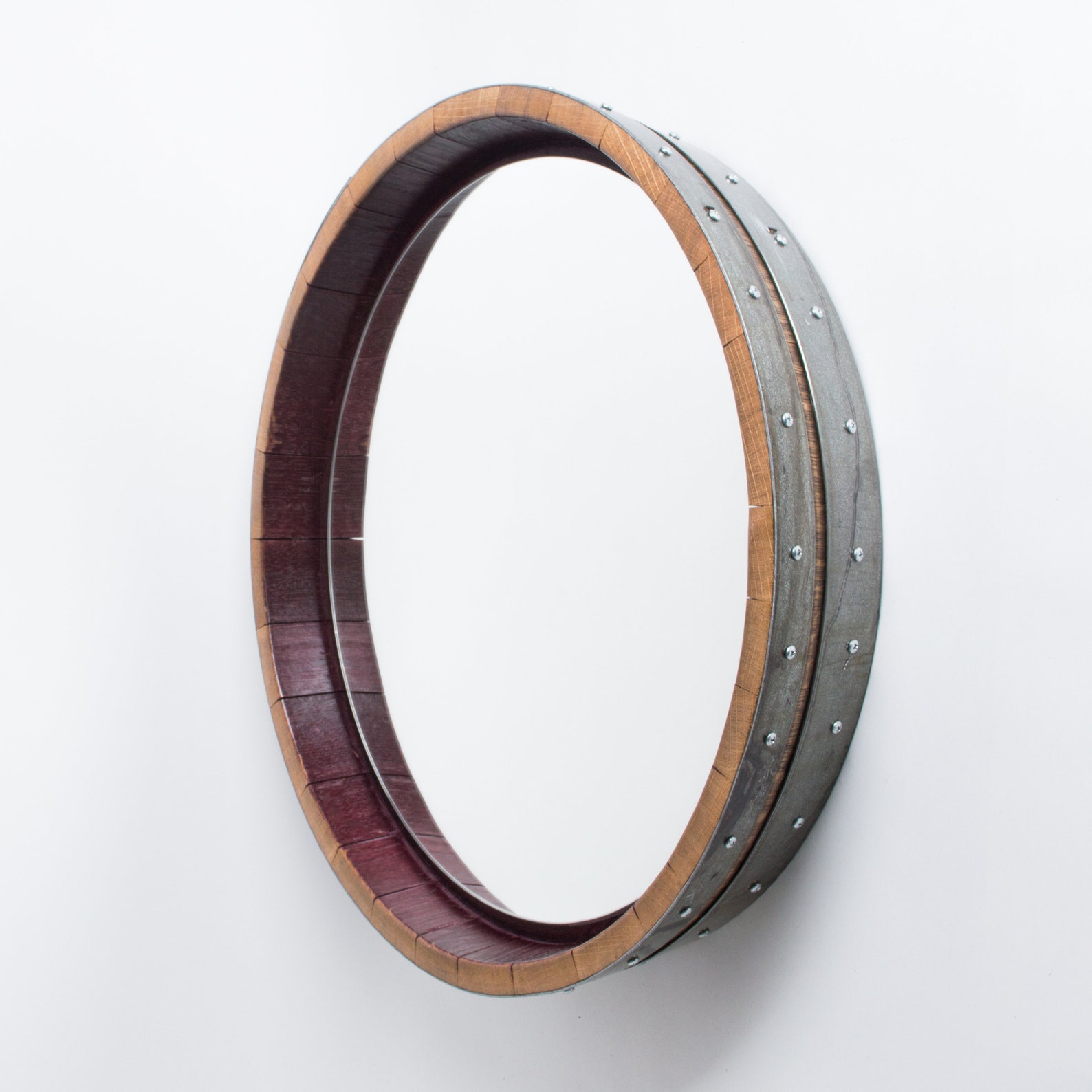 Inverted Wine Barrel Mirror - Etsy