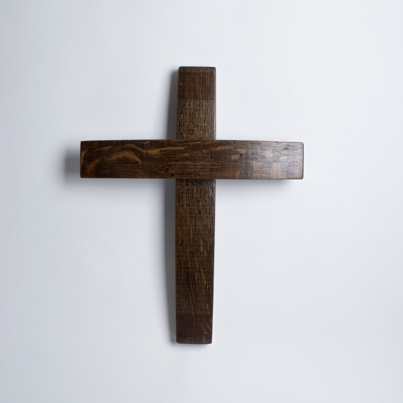Medium Wine Barrel Cross, Choice of Finish - Etsy