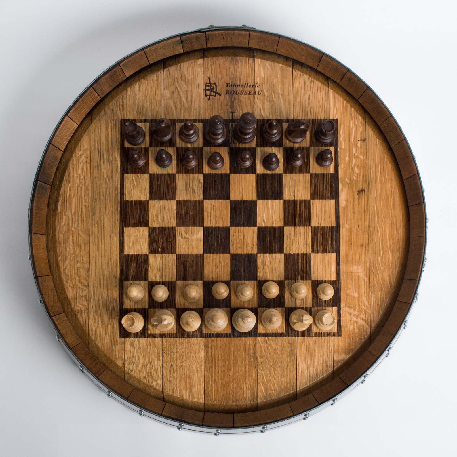 Engraved Wine Barrel Chess Board, Choice of Finish - Etsy